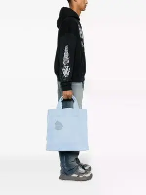 OBJECTS IV LIFE Logo-print Cotton Tote Bag - Blue