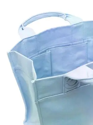 OBJECTS IV LIFE Logo-print Cotton Tote Bag - Blue