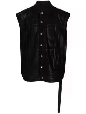 Rick Owens Button Detailed Vests For Women
