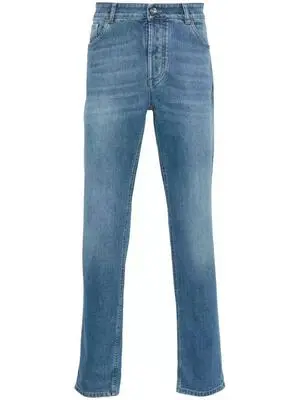 Brunello Cucinelli Mid-rise Slim Jeans - Blue