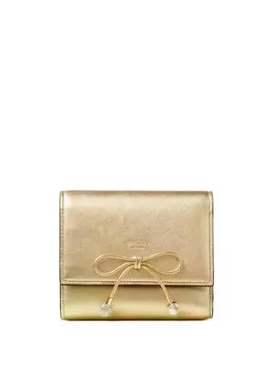 JIMMY CHOO Marinda Leather Wallet - Gold