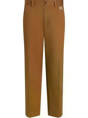 Dolce & Gabbana Logo-label Stretch-cotton Trousers