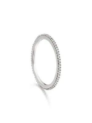 Monica Vinader Skinny Eternity Diamond Ring - Silver