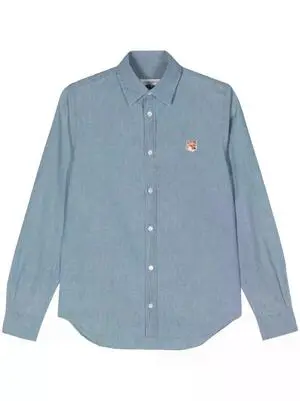 Maison Kitsuné Fox Head-patch Cotton Shirt