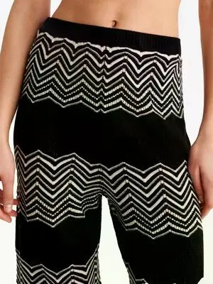 ERES Sugar Chevron-pattern Wide Trousers
