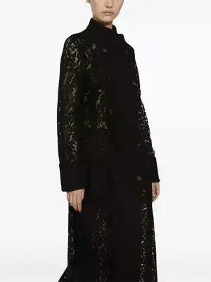 Dolce & Gabbana Lace-paneling Double-breasted Coat