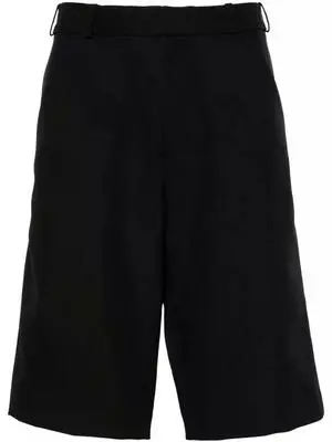 Coperni Logo-plaque Tailored Bermuda Shorts - Black