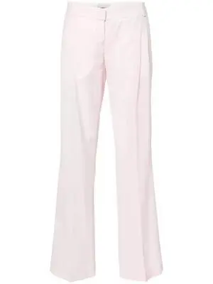 Coperni Check-pattern Tailored Flared Trousers - Pink