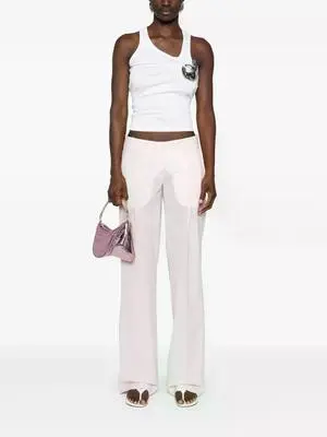 Coperni Check-pattern Tailored Flared Trousers