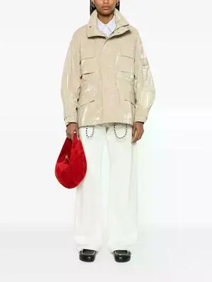 Plan C Glossy Cotton Jacket