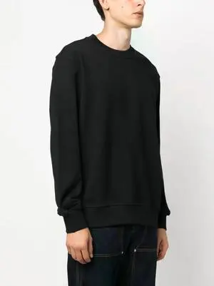 Moose Knuckles Logo Plaque Cotton Sweatshirt - Black