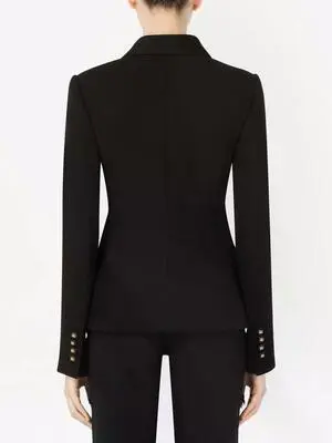 Dolce & Gabbana Single-breasted Wool Blazer - Black