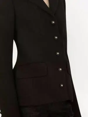 Dolce & Gabbana Single-breasted Wool Blazer - Black
