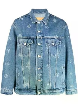 MARTINE ROSE Motif-Print Denim Jacket
