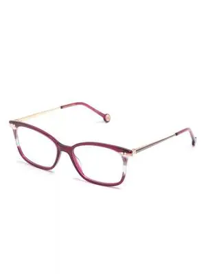 Carolina Herrera Rectangle-frame Tortoiseshell Glasses