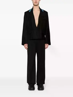 BOTTER Striped Knit-collar Jacket