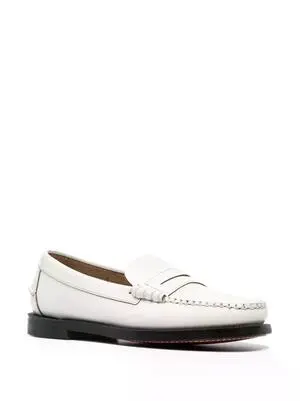 SEBAGO Dan Penny-slot Leather Loafers - White
