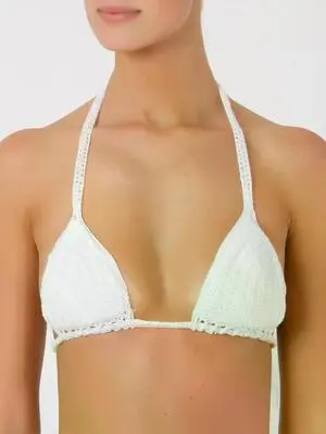 AMIR SLAMA Knit Triangle Bikini Top