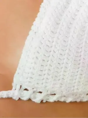 AMIR SLAMA Knit Triangle Bikini Top