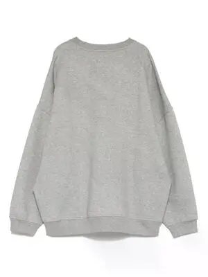 B+AB Ash Cotton Blend Graphic Print Sweatshirt - Grey
