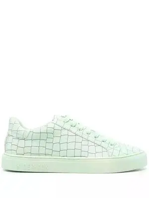 HIDE&JACK Essence Croco Textured Sneakers - Green