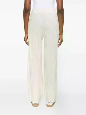 TOTEME Cable-knit Straight-leg Trousers