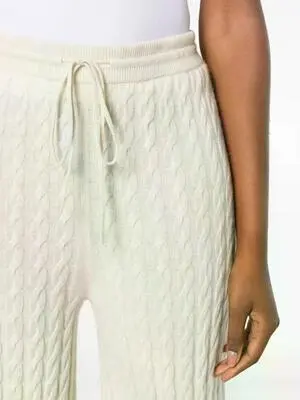 TOTEME Cable-knit Straight-leg Trousers
