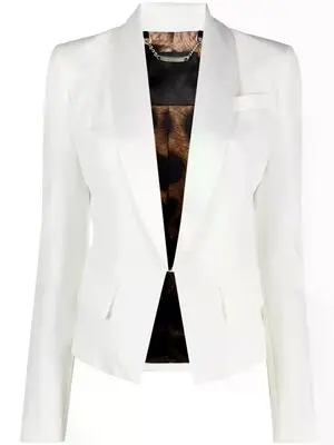 Philipp Plein Single-breasted Tailored Blazer - White