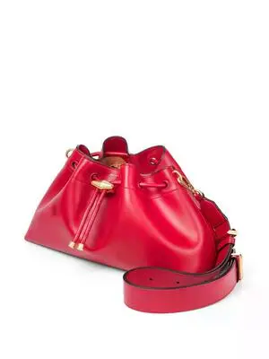 JIMMY CHOO Leather Medium Cinch Shoulder Bag