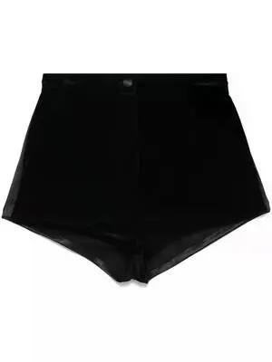 Dolce & Gabbana High-waist Velvet Shorts