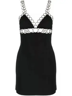 Coperni Chain-link Mini Dress - Black
