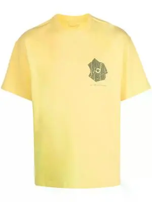 OBJECTS IV LIFE Logo-print Crewneck T-shirt - Yellow