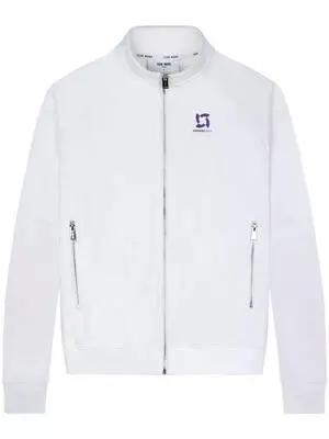 TEAM WANG DESIGN Logo-print Zipped Track Jacket - White