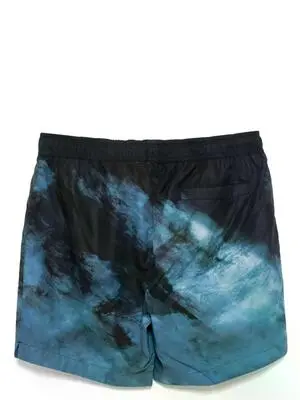 BOSS Graphic Print Swim Shorts - Blue