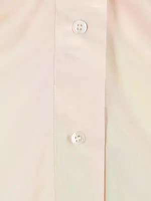 Co Button-front Draped Shirt - Neutrals