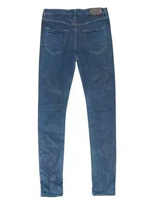 PURPLE BRAND Contrast-stitch Straight-leg Jeans - Blue