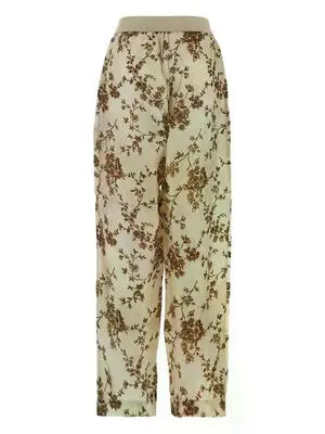UMA WANG Floral-print Trousers