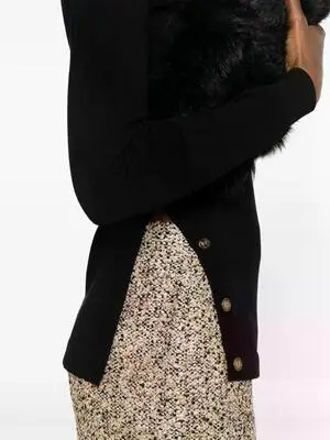 Elisabetta Franchi Roll-neck Fine Knit Sweater - Black