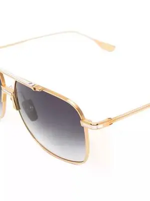 Dita Double-bridge Pilot-frame Sunglasses