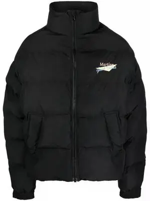 Martine Rose Logo-embroidered Padded Jacket - Black