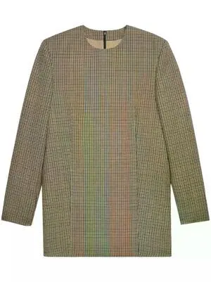AMI Paris Check-print Mini Dress