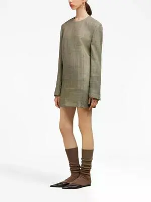 AMI Paris Check-print Mini Dress