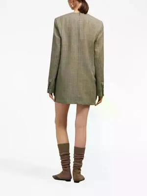AMI Paris Check-print Mini Dress