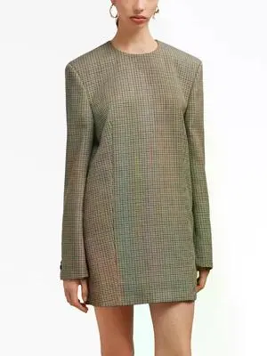 AMI Paris Check-print Mini Dress