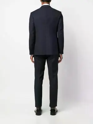 D4.0 Single-breasted Wool Suit - Blue