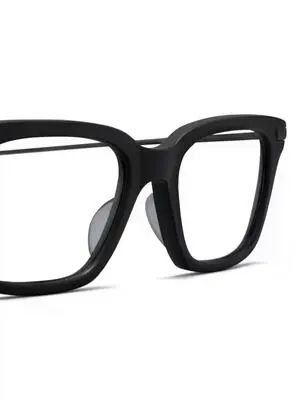 Thom Browne Rectangular-frame Metal Glasses - Black