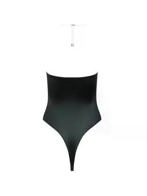 MAISON CLOSE Halterneck Thong Swimsuit - Black