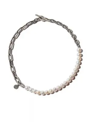 M. Cohen Elm Trio Pearl Chain Bracelet - Silver