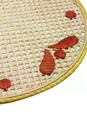 La DoubleJ Round Raffia Placemat