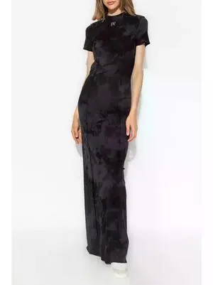 Palm Angels Logo-embroidered Maxi Dress